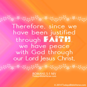 Justified Through Faith - Todays Bible Verse